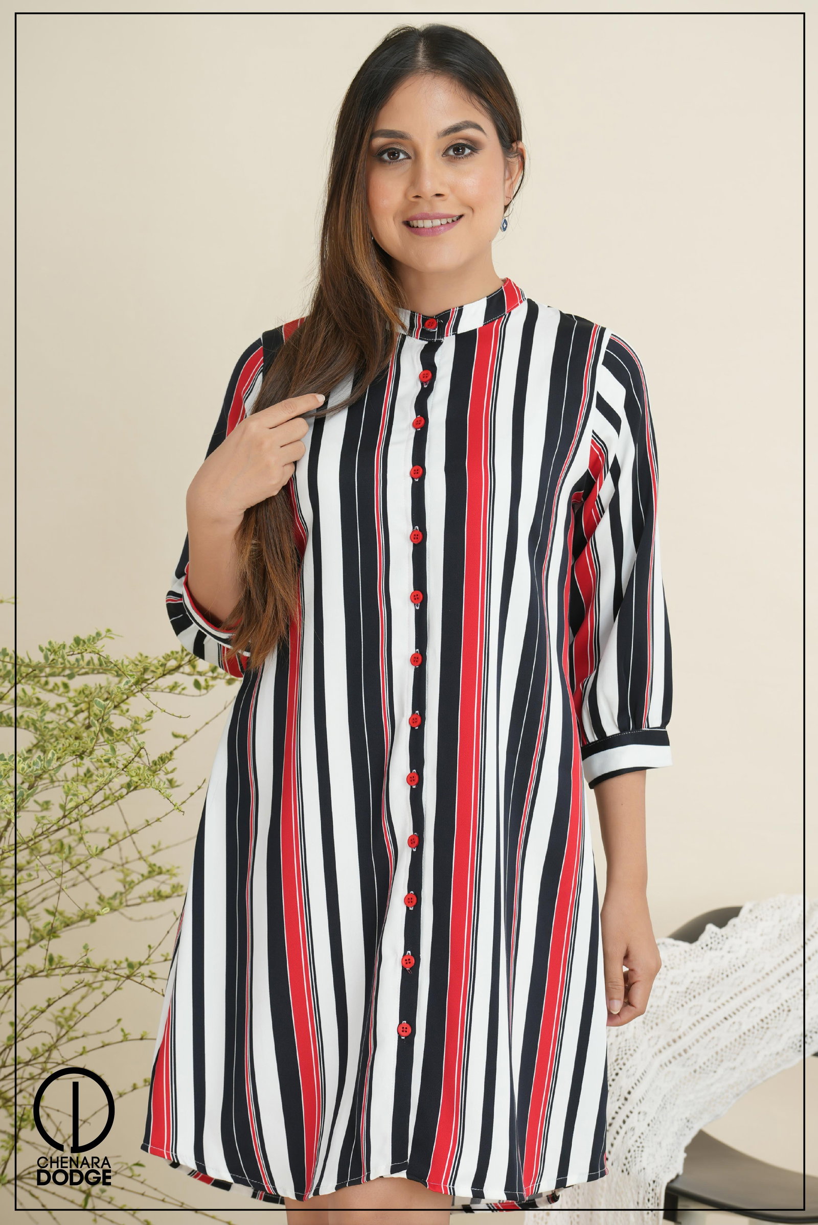 Riley Stripe Mini Dress
